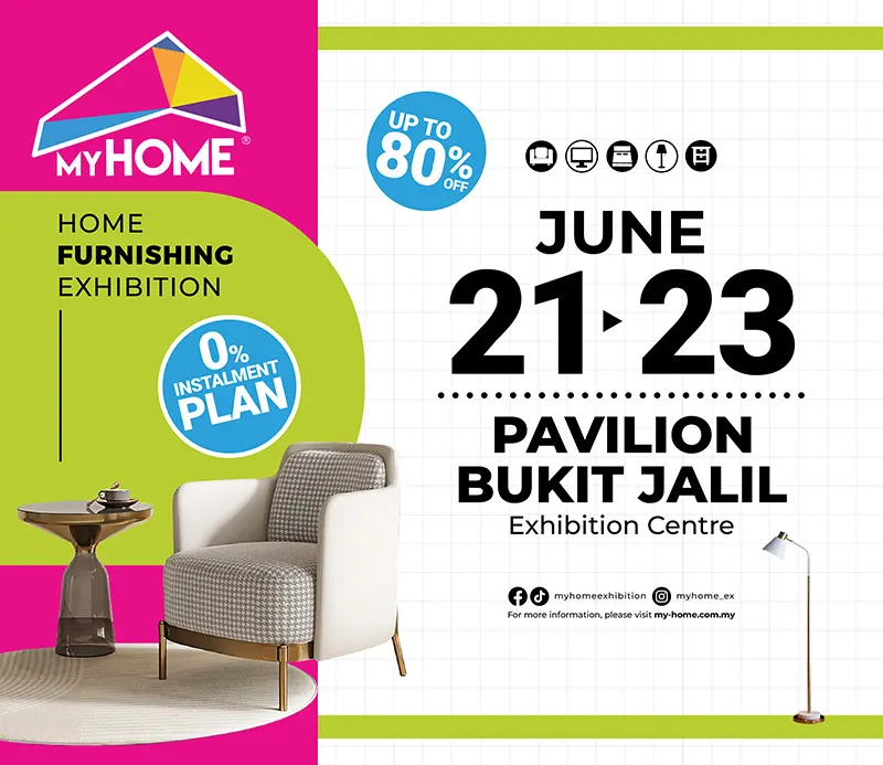 MYHOME Home Expo Pavilion Bukit Jalil on 21-23 June (Fri-Sun)